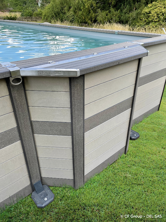 Piscine Azteck hors-sol ovale 5.60 x 4.00 m